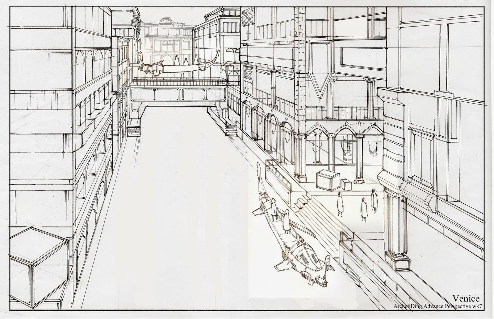 Archer Ding: perspective drawings
