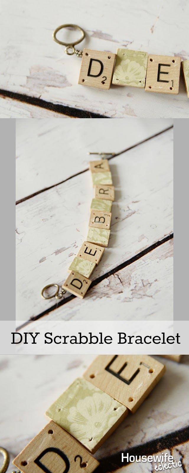 DIY Scrabble Bracelets - Housewife Eclectic