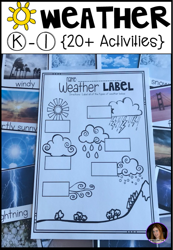 Weather Activities for Kindergarten and First Grade {20 ...