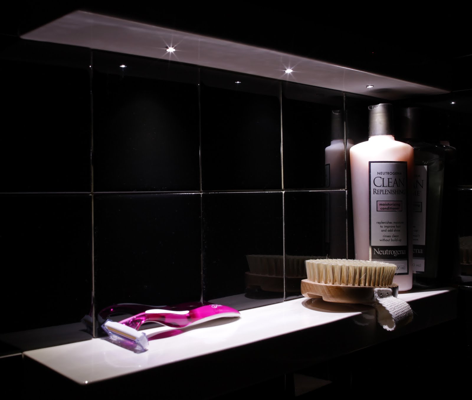 Bathroom: LED Tiles Bathroom