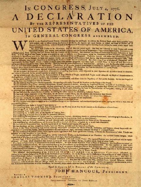 Wolf Tracks: July 4, 1776