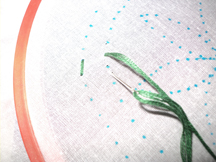 Needle with thread(Sheenu's Embroidery): Shadow Stitch Tutorial.