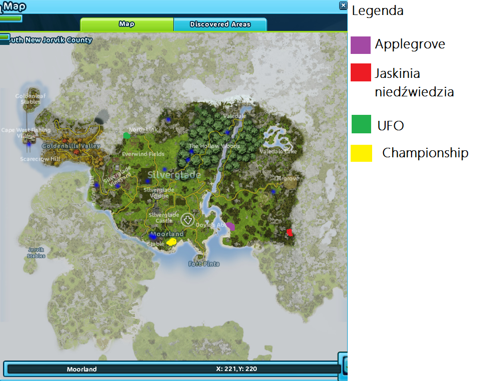 Star Stable Online Mel: Mapa