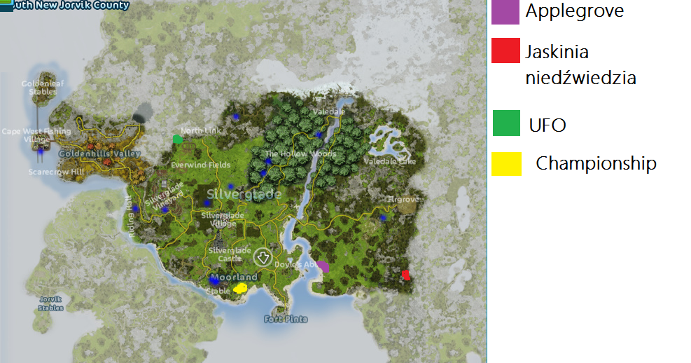 Star Stable Online Mel: Mapa