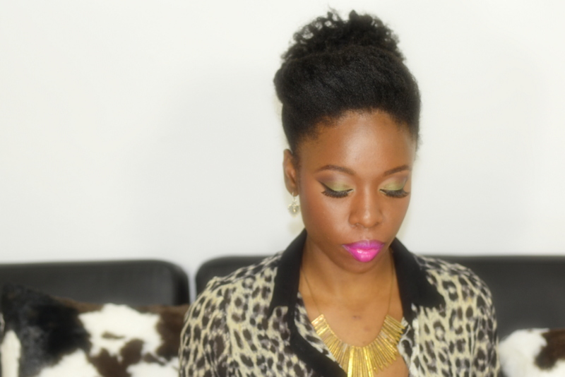 5 Simple Funky Updos On Natural Hair