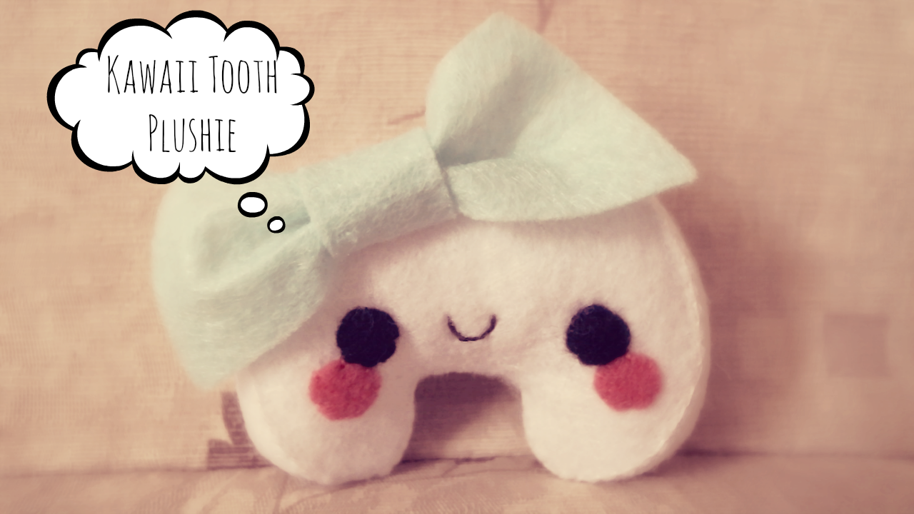 How To Make A Kawaii Tooth Plushie Tutorial | Hapy Friends Shoppe