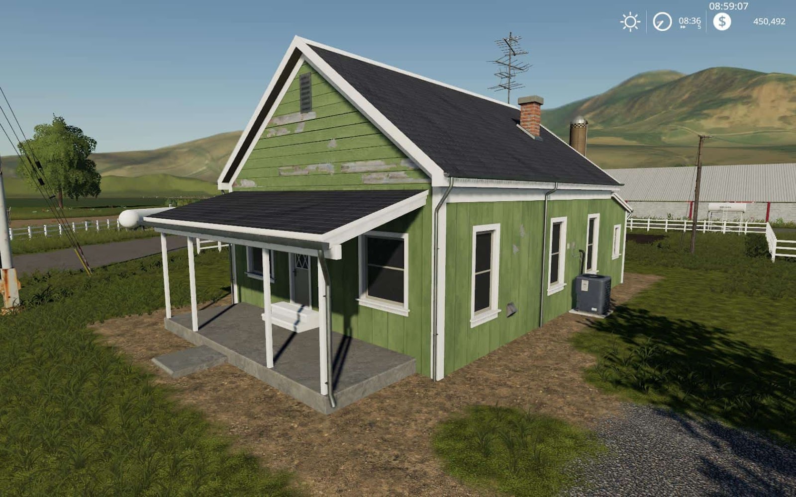 FS19 Placeable 2 bedroom house with sleep trigger v1.0 - FS 19 & 22 USA ...