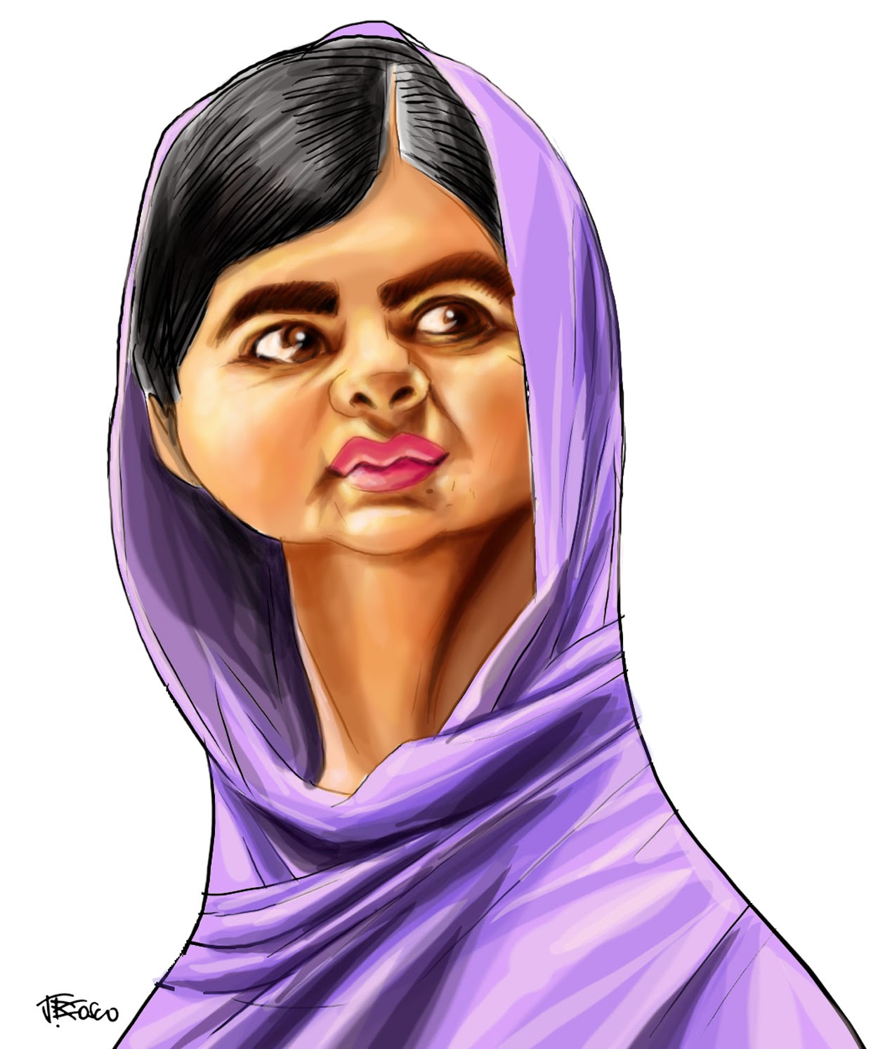 JBoscocaricaturas: Malala Yousafzai