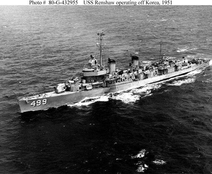Naval Warfare: USS Renshaw (DD-499, DDE-499)