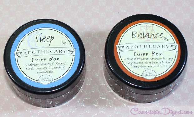 Les Floralies Apothecary Sniff Boxes for Sleep and Balance - Cosmetopia ...