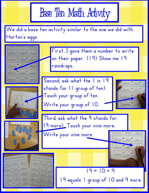 Golden Gang Kindergarten: Base Ten Math Freebie!