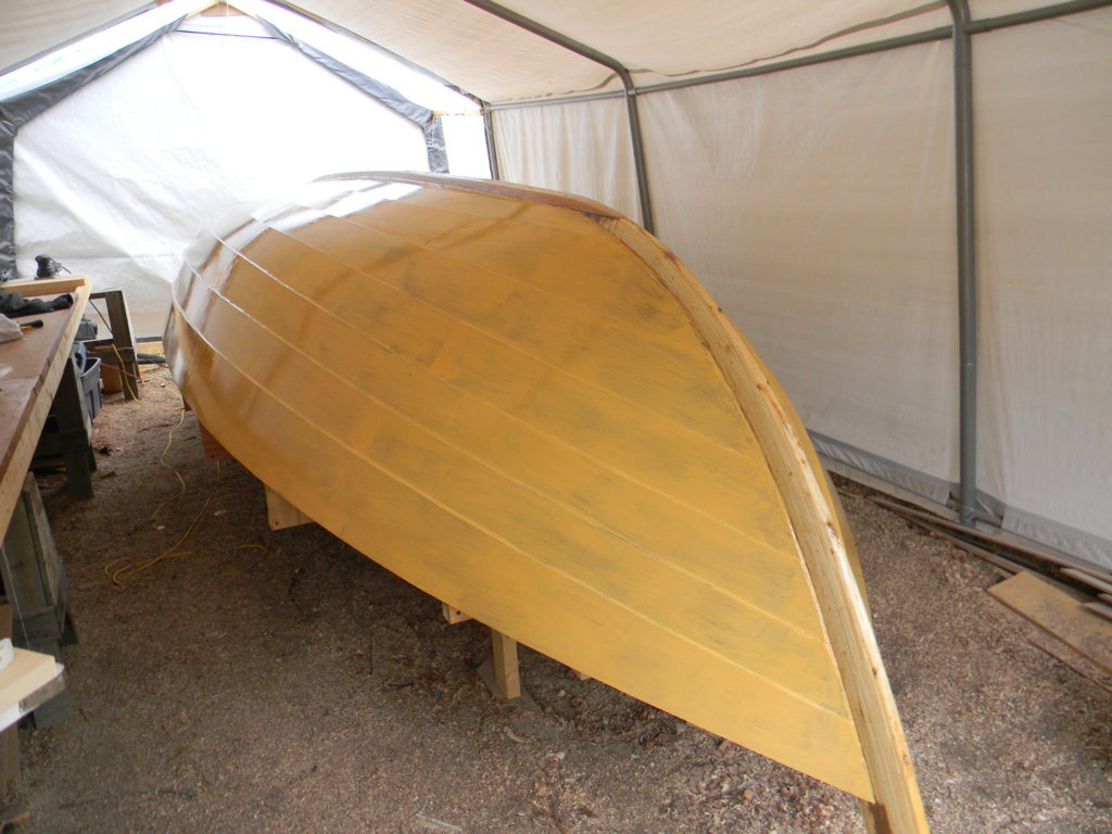Building a Caledonia Yawl: finishing the outside hull
