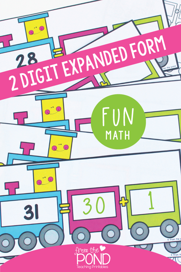 2 Digit Expanded Form | From the Pond