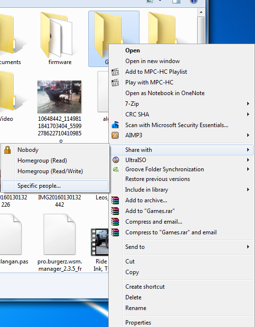 Mengaktifkan Sharing File dan Folder Windows 7 ~ Computer Network ...