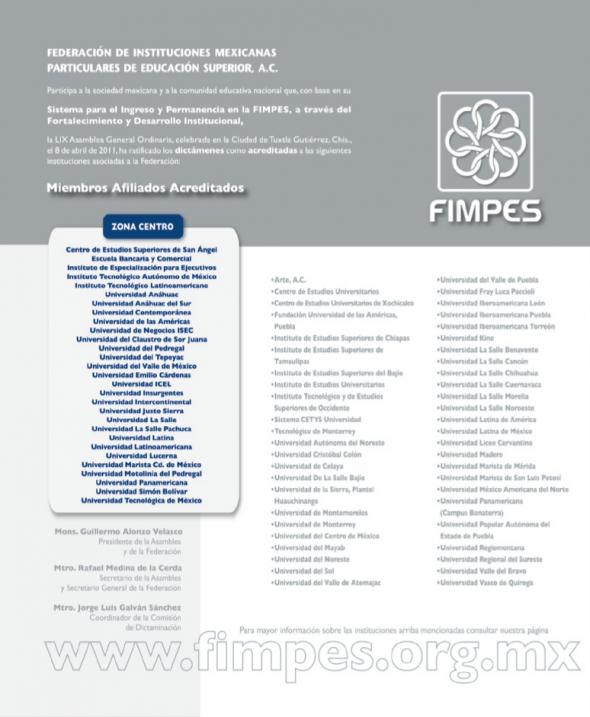 CESSA SE RATIFICA ANTE LA FIMPES ~ CESSA Universidad