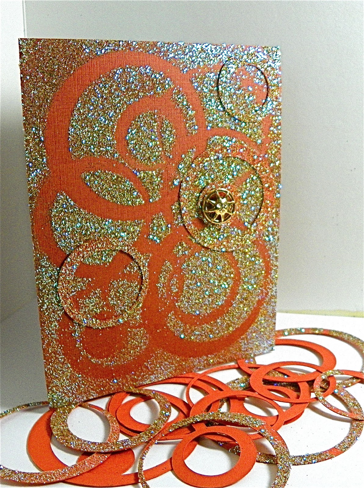 make a glittery card in 12 snarky steps ;-)