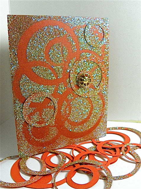 make a glittery card in 12 snarky steps ;-)