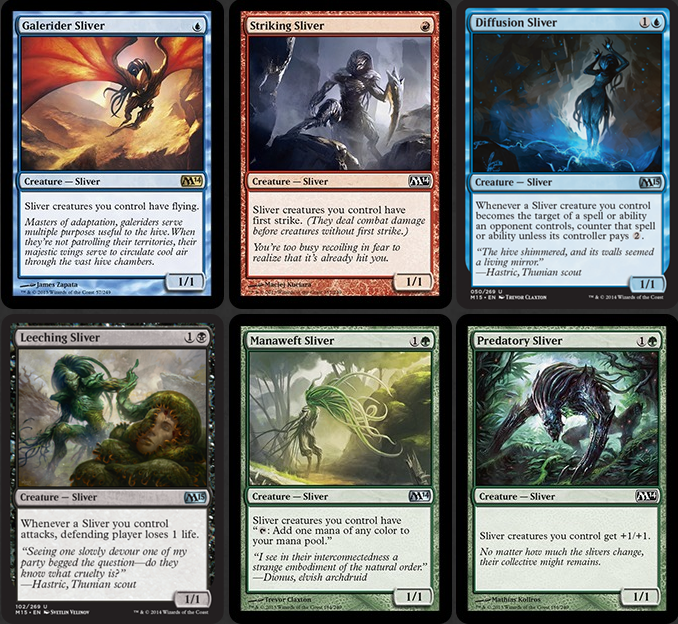 MTG Realm: Standard Slivers M14/15