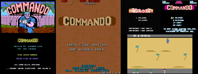 FRGCB - Finnish Retro Game Comparison Blog: Commando (Capcom, 1985)