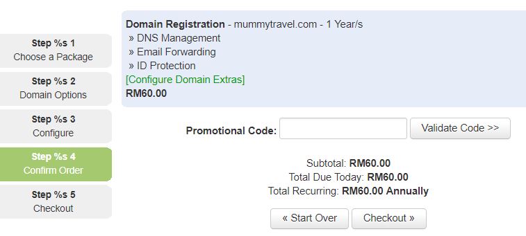 Cara beli domain dot Com - Nothing to Somethings