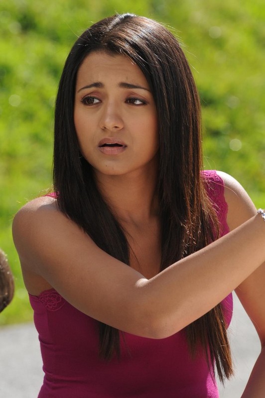 Actress Trisha Hot Spicy Face Expression Stills | One Cine Gallery