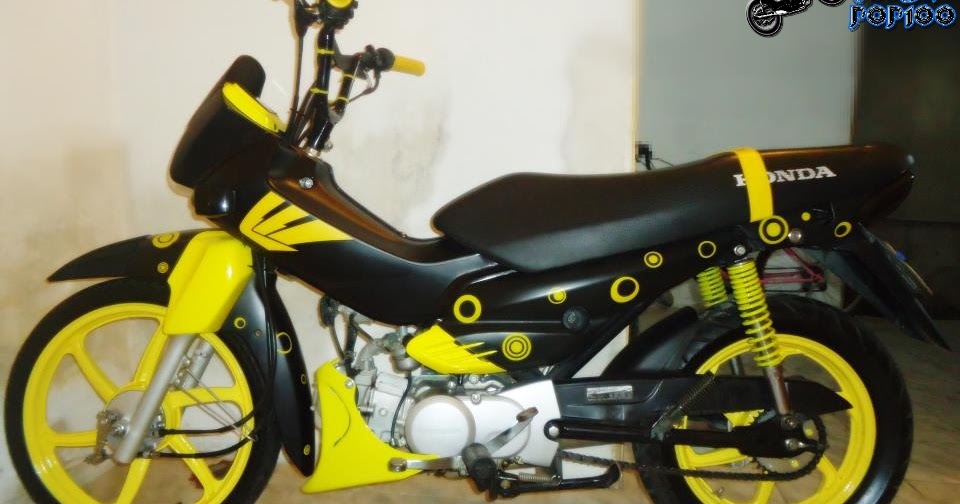 Pop100 Preta com Detalhes Amarelo Show! | Grupo Honda POP 100