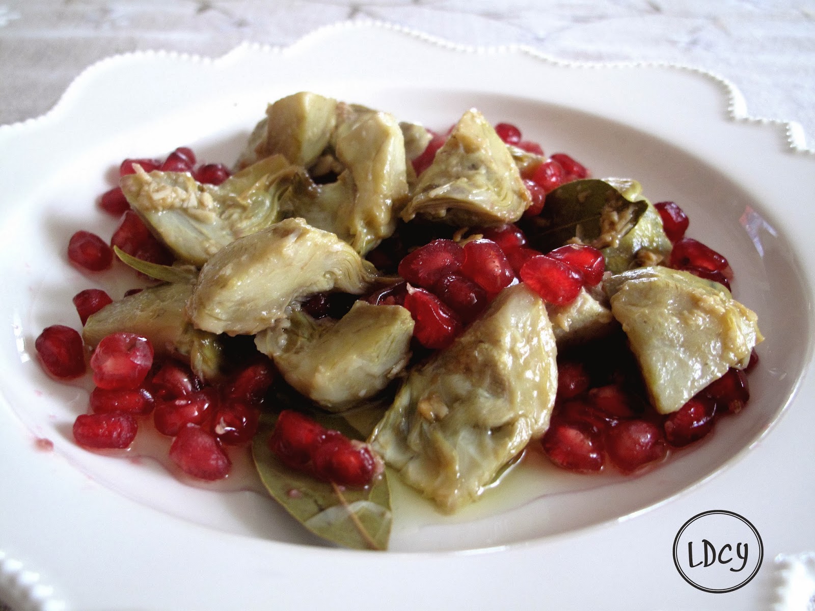 ESCABECHE DE ALCACHOFAS CON GRANADA - LOS DOMINGOS COCINO YO