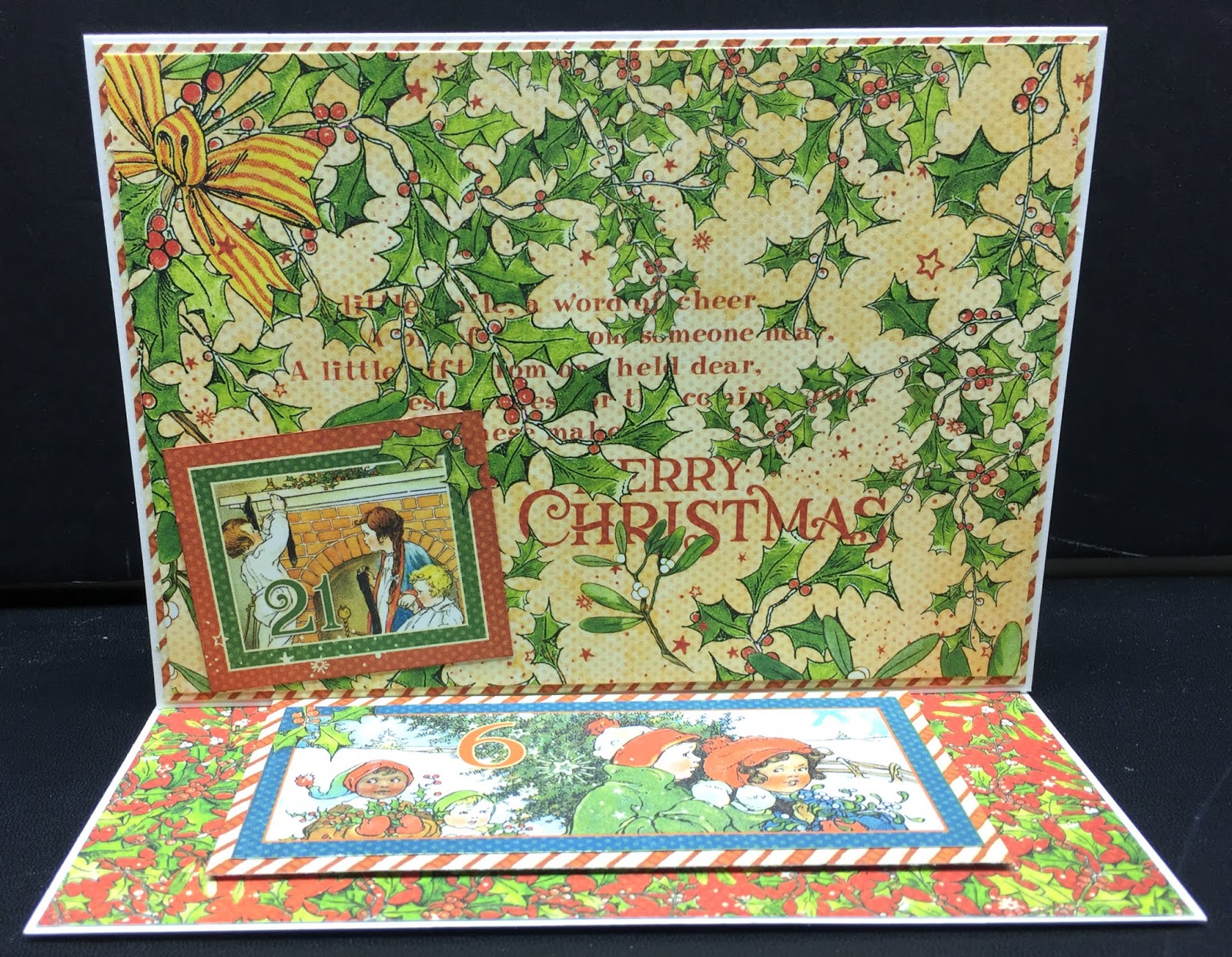 Graphic 45 Christmas Magic Flap Card | Aspiring to Creativity