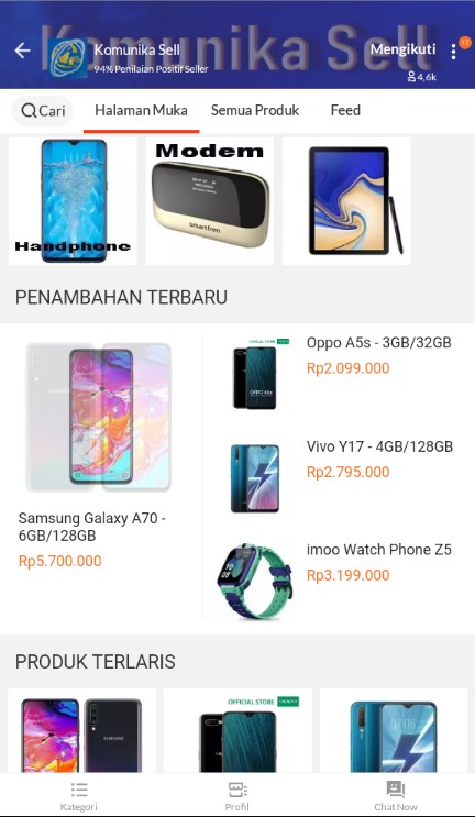 5 Toko Handphone Terlaris di Lazada - Tutorial di Lazada