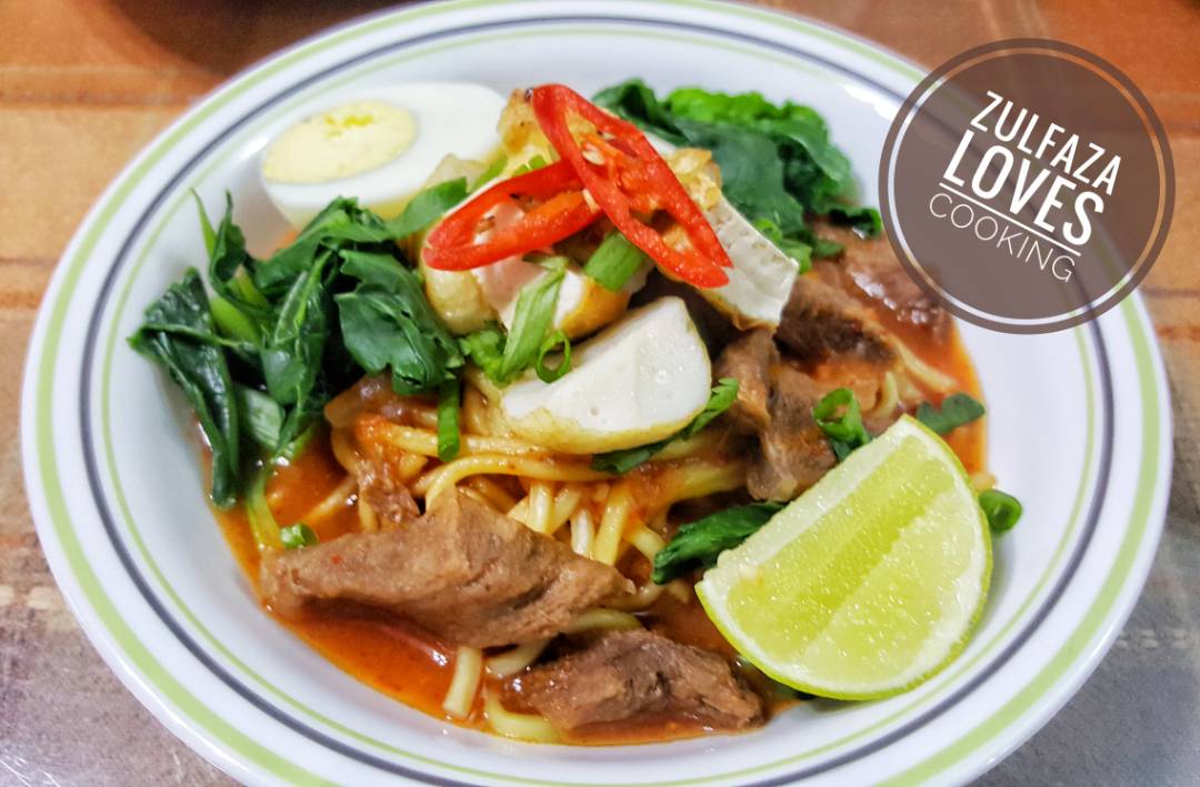 ZULFAZA LOVES COOKING: Mee Rebus Daging