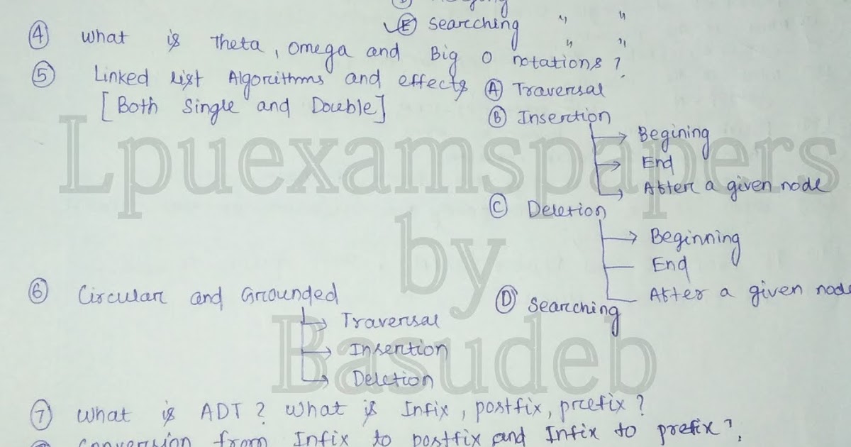 LPU Exams Papers: Notes | CA | MTE | ETE | Projects: LPU:CSE205 Data ...