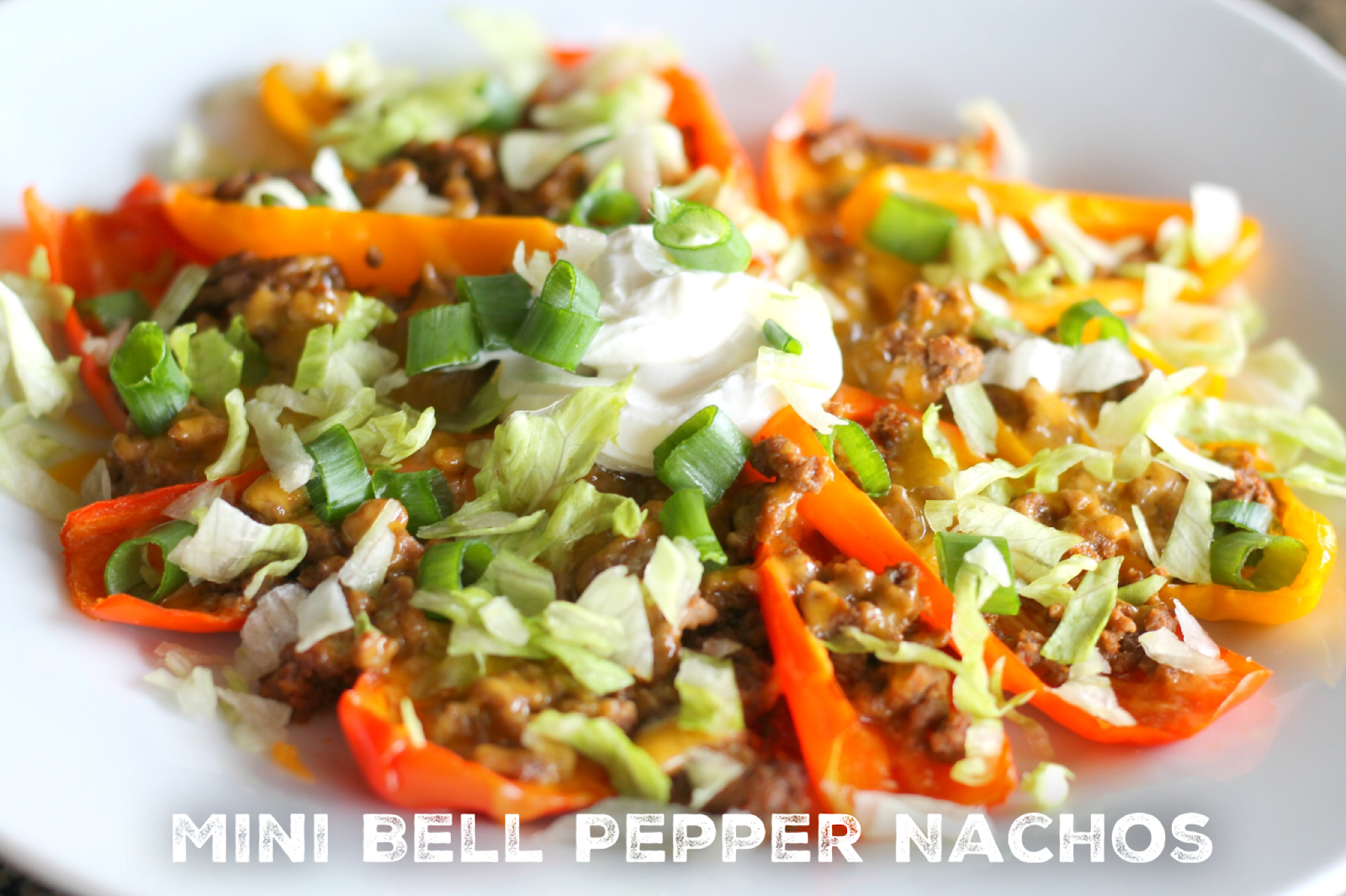 Mini Bell Pepper Nachos | Sandy's Kitchen
