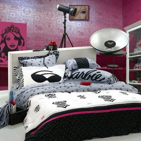 Habitaciones con estilo: DORMITORIOS EN ROSA Y NEGRO PARA CHICAS