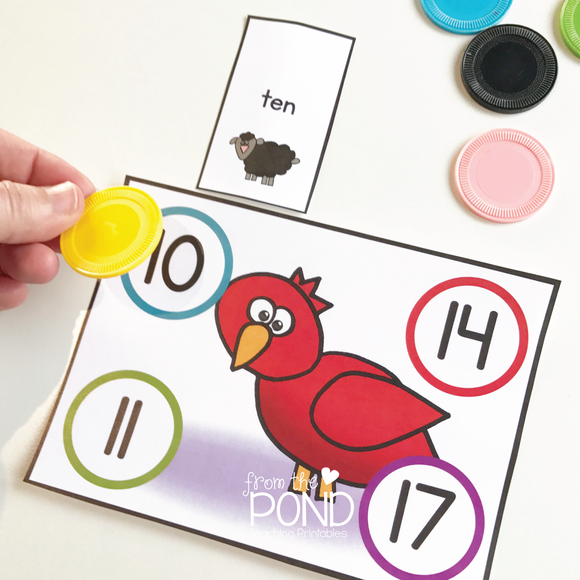 Free Math Center - Bear's Bingo! | From the Pond