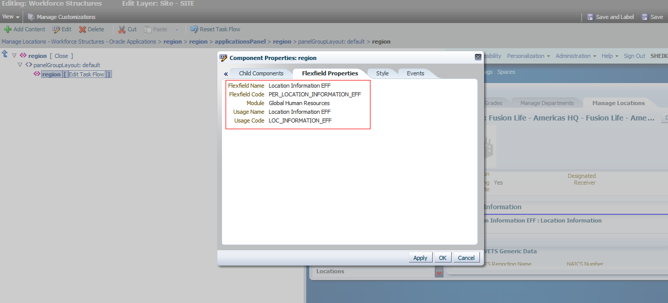 Fusion APPS Quick Start: Fusion Apps New Flexfield -Extensible Flexfields