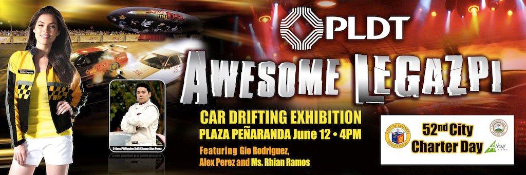 Byahero: PLDT Awesome Legazpi Car Drifting Exhibition