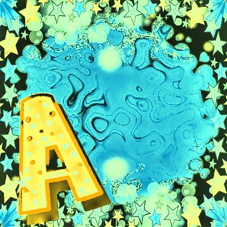 Alphabet - Letter A Backgrounds And Coloring - Made June 17th
