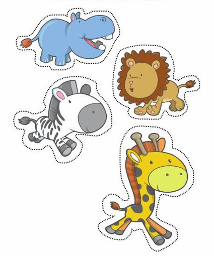 Cutting African Animals - Printables for Children