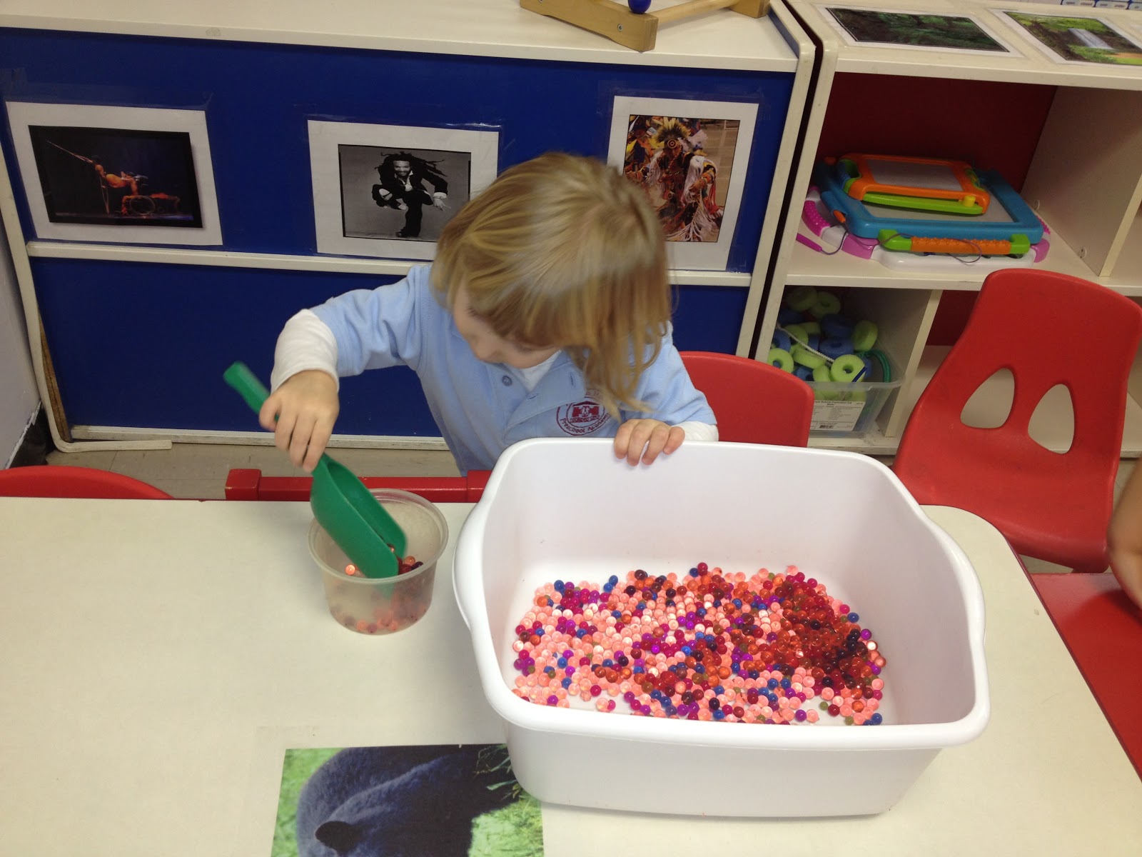HH Preschool Class Reflections: Sensory Play: Packaging Peanuts, Water ...