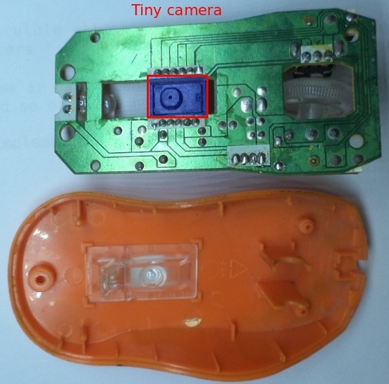 My Blog: Optical Components of an Optical Mouse (with real photos of ...