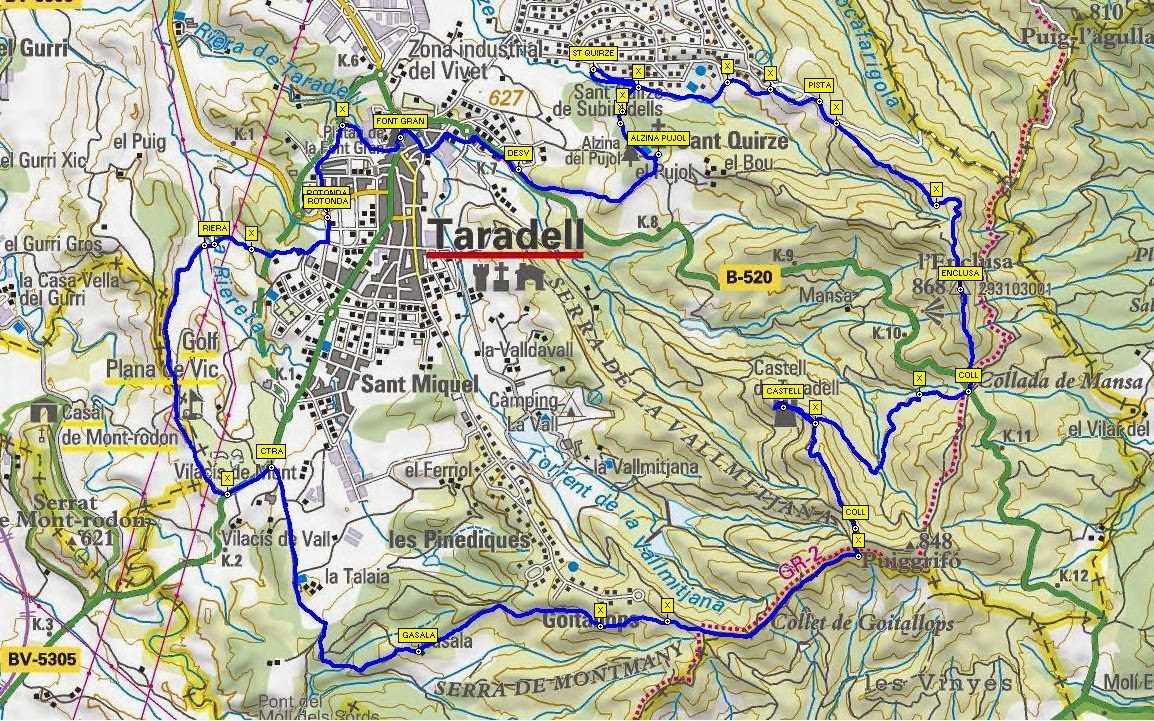 De punta a punta: PR C-42: Taradell i l'Enclusa