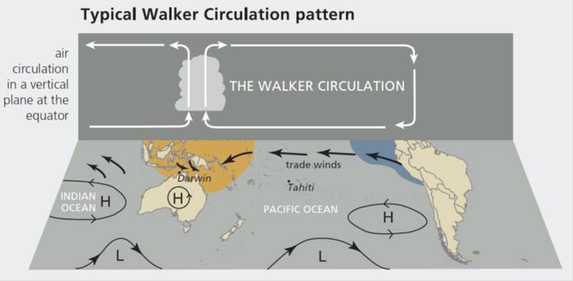 cambio climático, energía: La circulación de Walker