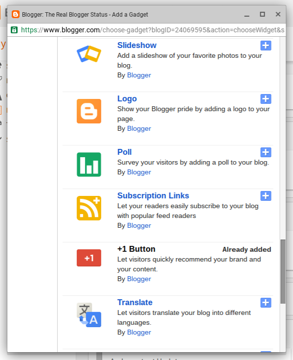 Blogger Magic - Using "Add a Gadget"