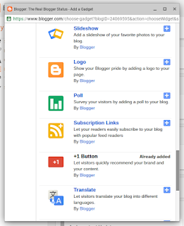Blogger Magic - Using "Add a Gadget"
