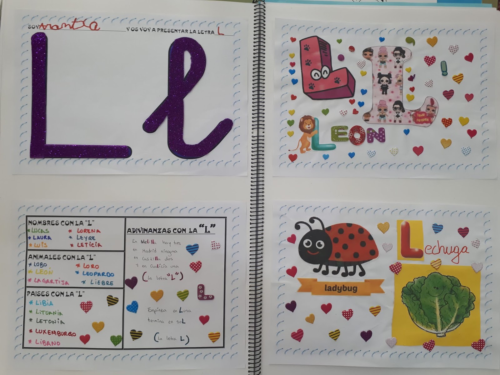 La clase de la seño Julia: LIBRO VIAJERO LETRA L