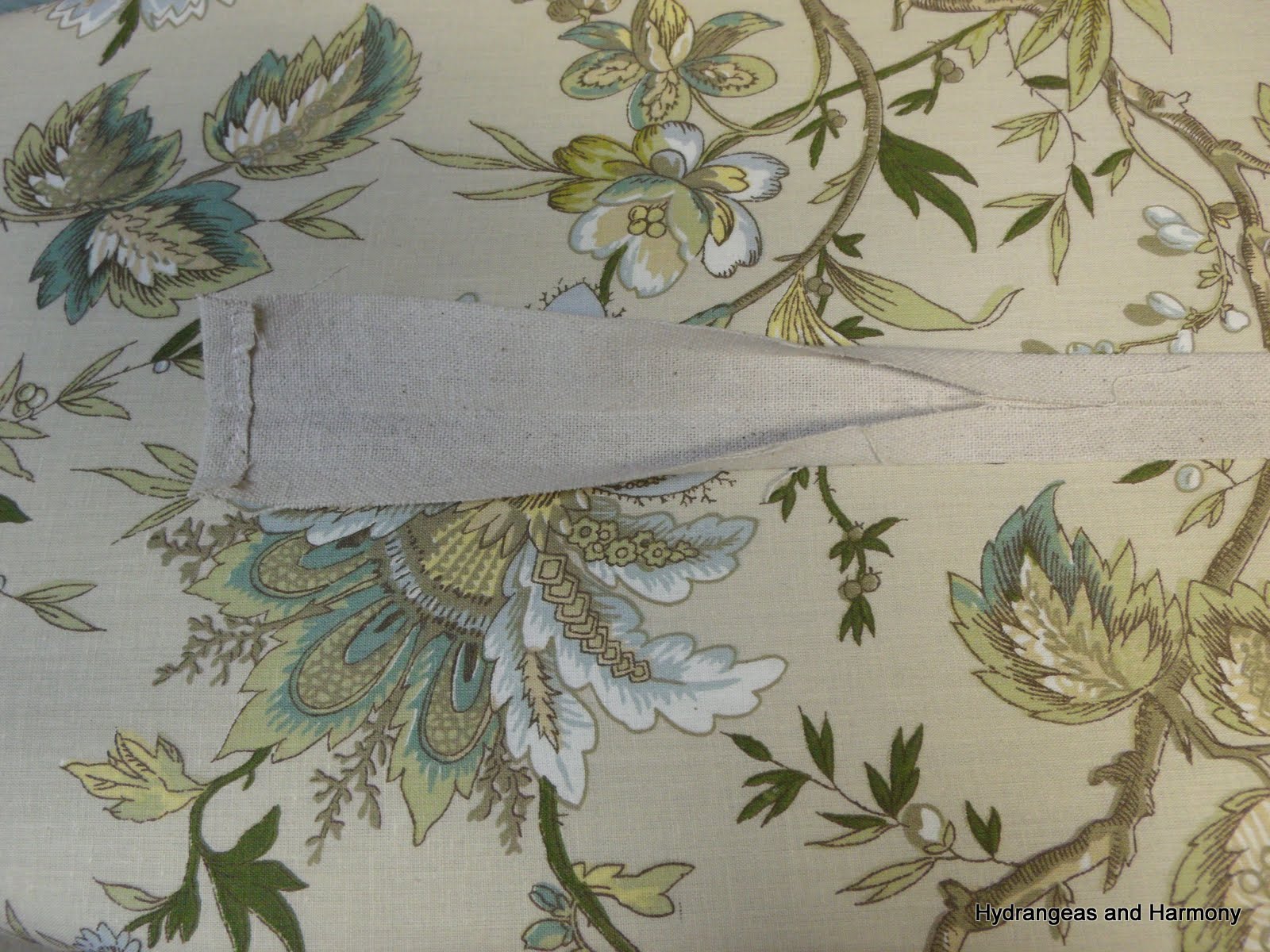 Hydrangeas and Harmony: Laundry Room Window Treatment