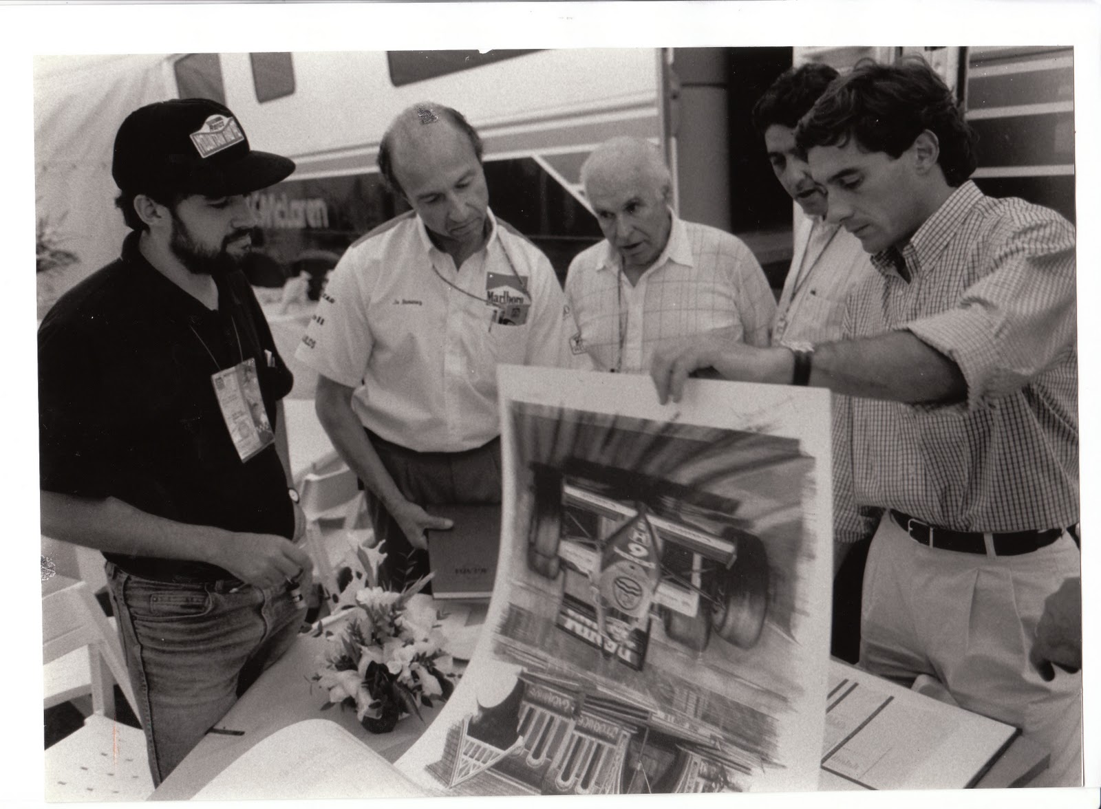 Greg McNeill Art: Original Painting - Ayrton Senna portrait