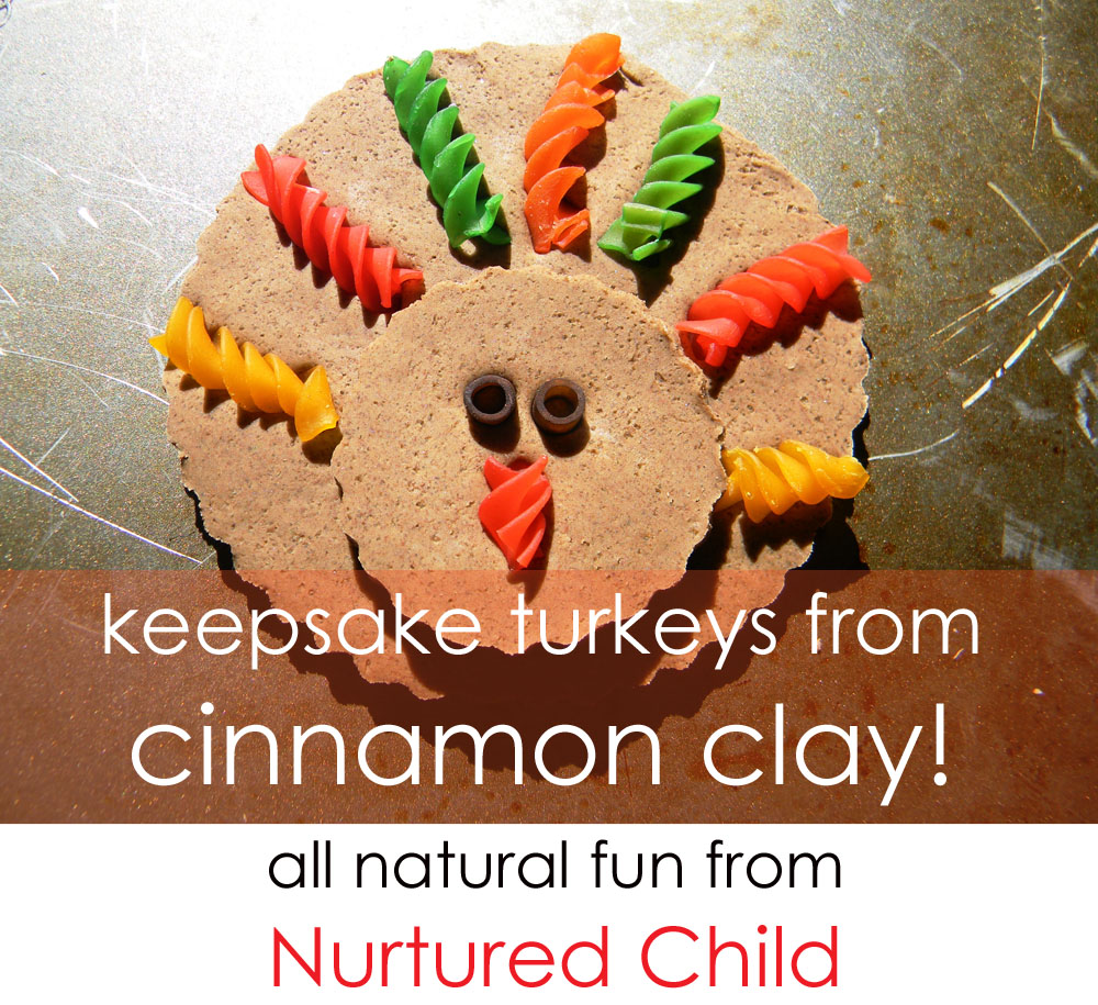 A Nurtured Childhood: keepsake turkeys from cinnamon clay