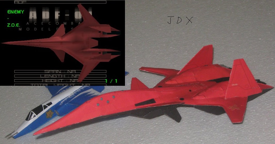 Ace Combat Model - Drawings: ADF-01 Z.O.E.
