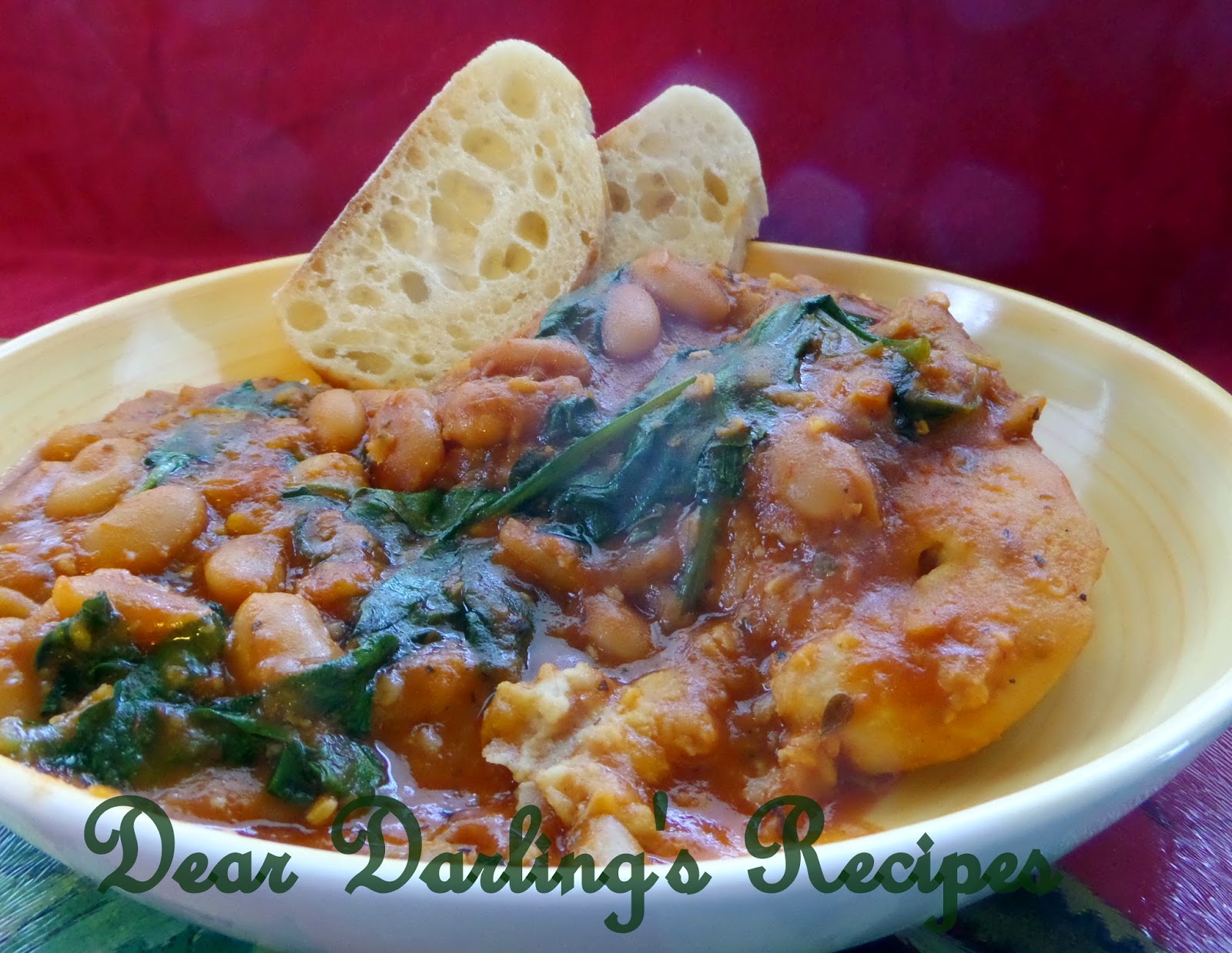 Dear Darling's Recipes: Chicken Breast with Cannellini Beans